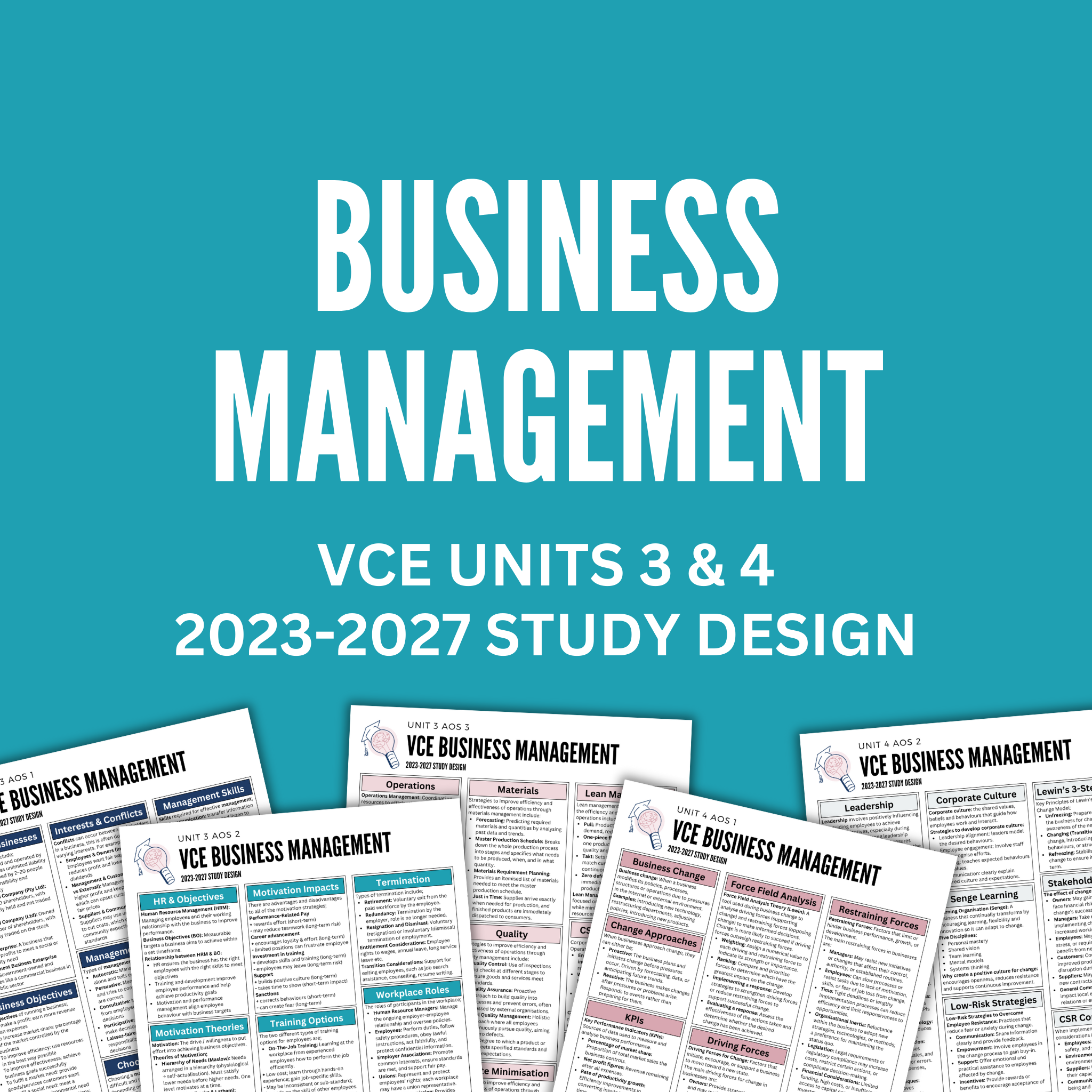 VCE 3/4 Business Management Summary Notes – ATAR Student