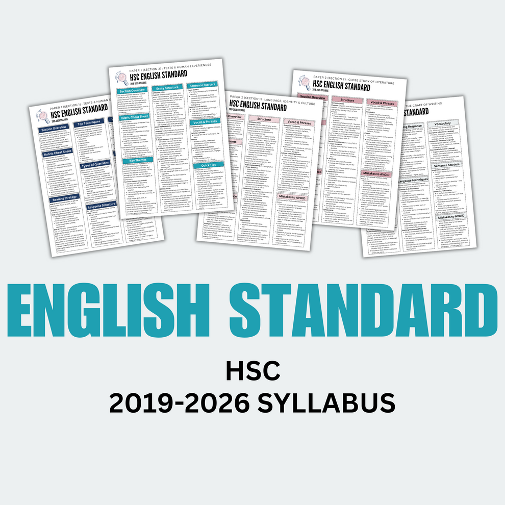 HSC English Standard Summary Notes – ATAR Student