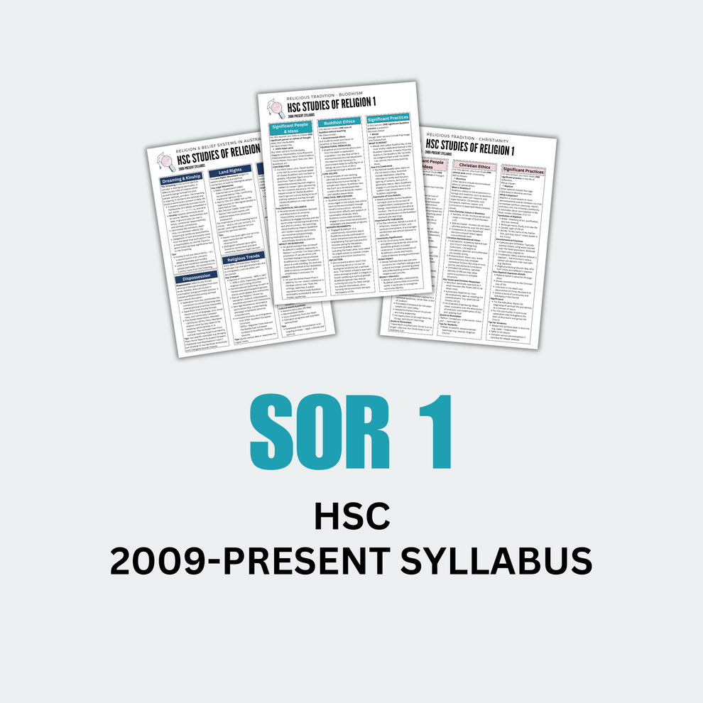 HSC Studies of Religion 1 Summary Notes – ATAR Student